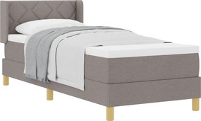 Postel s boxspringem s polštářem Taupe 200 x 80 cm textil 3341325