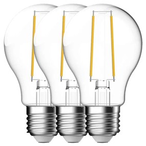 Set 3ks LED žárovek NORDLUX Filament E27, 4 W až 7,8 W, 4000 K - 4 W LED, 500 lm