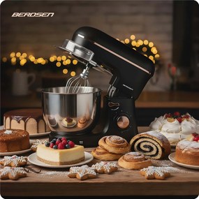 Berdsen 1400 W BD-756 3-v-1 planetární mixér kuchyňský robot 6l