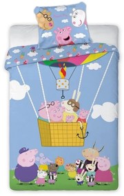 Povlečení Peppa Pig balón 140/200, 70/90