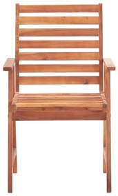 Zahradní jídelní židle 3 ks masivní akáciové dřevo - Default Title