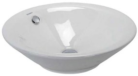 Duravit Starck 1 - Umyvadlová mísa, průměr 53 cm, s přepadem, WonderGliss, bílá 04085300001