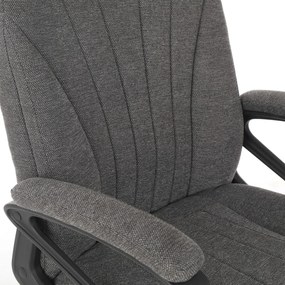 Autronic Židle kancelářská, tmavě šedá látka, plastový kříž KA-Y389 GREY2