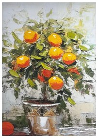 Obraz s ručně malovanými prvky na plátně 70x100 cm Oranges – Styler