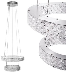 Toolight Závěsné LED osvětlení Crystal LE6 MS006-CP chrom