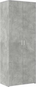 Úložná skříňka betonově šedá 70x42,5x225 cm kompozitní dřevo 3281332