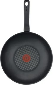Tefal Resist D52619 černá / Pánev wok / 28 cm / hliník