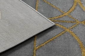 Dywany Łuszczów, Kusový koberec Emerald 1010 grey and gold, 160x220, šedá, chodba / předsíň