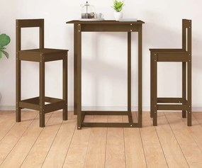 vidaXL Barové židle 2 ks 40 x 41,5 x 112 cm masivní borové dřevo [822145] Barva: medová hnědá
