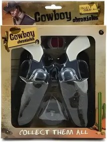 Kovbojská sada pistolí s pouzdrem 16 cm / Sada na hraní / 2 ks / Plast