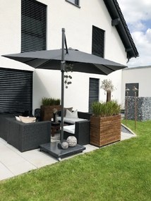 Květináč ELEMENTO, dřevo akácie, šířka 95 cm, hnědý