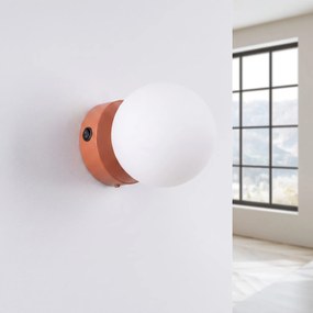 Sollux Lighting Nástěnné svítidlo YOLI 1 okrově červené s vypínačem