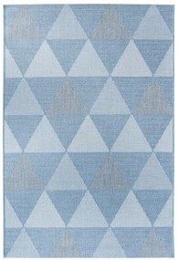 Kusový koberec Flat 21132 Ivory Silver/Light Blue 140x200 cm