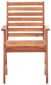 Zahradní jídelní židle 2 ks s poduškami masivní akáciové dřevo,  3064325
