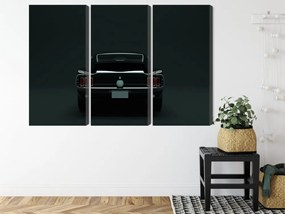 Vícedílný obraz Vintage Černé Svalové Auto Nedostatek Nedostatek Plátno Canvas 180x120