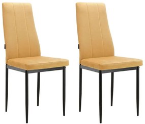 Danish style Jídelní židle Kelly (SADA 2 ks), žlutá