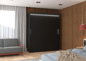 Posuvná skříň s LED osvětlením LINCOLN 180