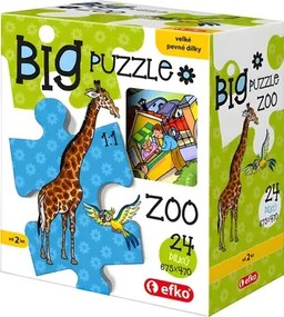 EFKO Baby puzzle V ZOO / 24 dílků / velké dílky / od 2 let