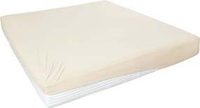 Primera Elastan-Jersey-napínací prostěradlo s gumou po obvodu, 90-200 x 200 cm. (přírodní, 140-160 x 200 cm)