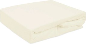 FROTÉ PROSTĚRADLO PREMIUM 160X200 CM PŘÍRODNÍ