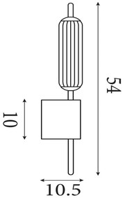 Searchlight 76210CL - LED Stmívatelné nástěnné svítidlo CATTAIL LED/6W/230V