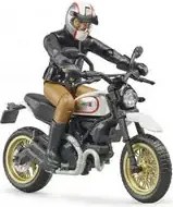 Bruder 63051 Ducati Scrambler Desert Sled s figurkou motorkáře / 1:16