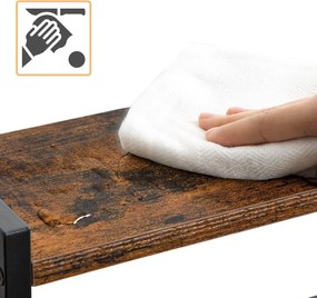 Stolní kuchyňský regál Vasagle Noby 43 cm hnědý/černý
