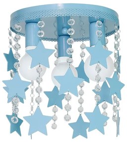 Dětské stropní svítidlo Milagro Star, modré