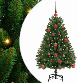 Umělý vánoční stromeček 120 cm 150 LED Teplá bílá PVC a ocel 3395667