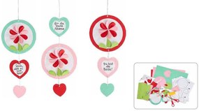 Haba Kreativní sada Závěsné dekorace Srdíčka a květiny Craft Kit