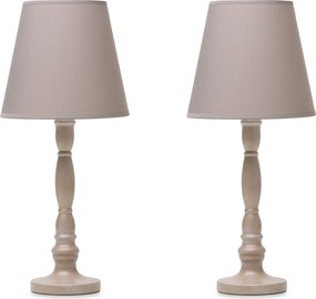 2 x Noční lampa Na Psací Stůl Obývací Pokoj Bílá Stylová