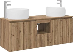 Sada koupelnových skříněk 3 ks Dub artisan 49,5 x 44,5 x 66 cm 3405726