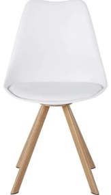 Danish style Jídelní židle Artas (SET 2 ks), bílá