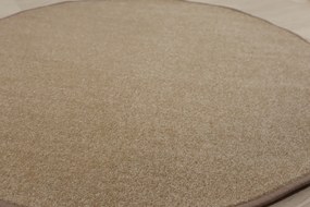 Vopi, Kusový koberec Eton béžový 70 kruh, 100x100 (průměr) kruh, béžová, ložnice