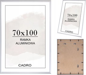 Rámeček 70x100 fotorámeček B1 stříbro hliníkový