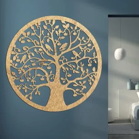 Dřevěný Strom života s ptáky | Luxusní dekorace na zeď | SENTOP PR0382
