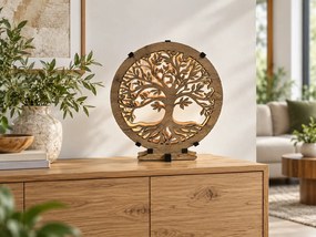 Li-Go "Strom života" lampa s dvojstěným prořezem 20x22 cm provedení povrchu: dub