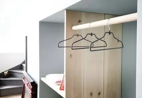 Compactor Sada 3 ks ramínek s protiskluzovým povrchem šedá / Ramínko /