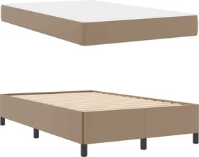 Rám postele s matrací Cappuccino 120 x 190 cm textil 3398993