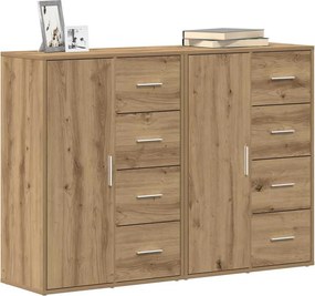 Servírovací skříň 2 ks Artisanový dub 60 x 31 x 84 cm 3334312