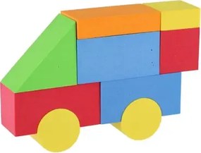 TEDDIES Pěnová stavebnice 29 ks / Stavebnice / Pěna / Plastová krabice