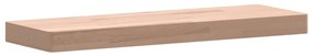Nástěnná police 60 x 20 x 4 cm masivní bukové dřevo - Default Title