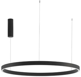 OnaDnes -20% Černé kovové závěsné LED světlo Nova Luce Elowen 98 cm