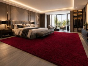 Ayyildiz, Kusový koberec Life Shaggy 1500 red, 60x110, červená, ložnice
