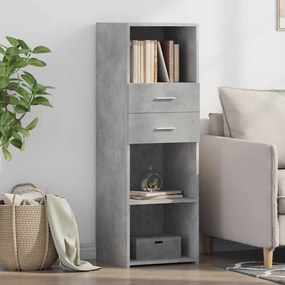 Skříň highboard betonově šedá 40x42,5x124 cm kompozitní dřevo