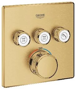 Grohe Grohtherm SmartControl - Termostatická baterie pod omítku, 3 ventily, kartáčovaný Cool Sunrise 29126GN0