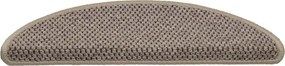 Samolepící nášlapy na schody vzhled sisal 15 ks 56x17x3 cm 326866