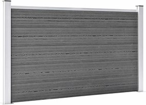 Zahradní plot WPC 699 x 106 cm šedý 3053249