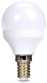 SOLIGHT LED žárovka miniglobe matná P45 6W, E14, 4000K, 510lm