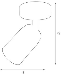 Bodové svítidlo RENO 1xGU10/8W/230V bílá/chrom